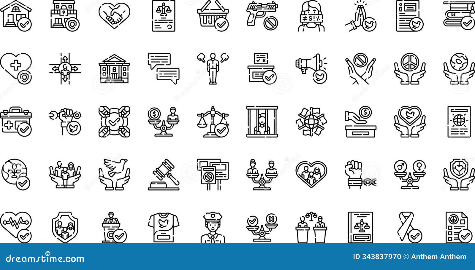 Human Rights Icons High-Quality Vector Icons Collection with Editable ...