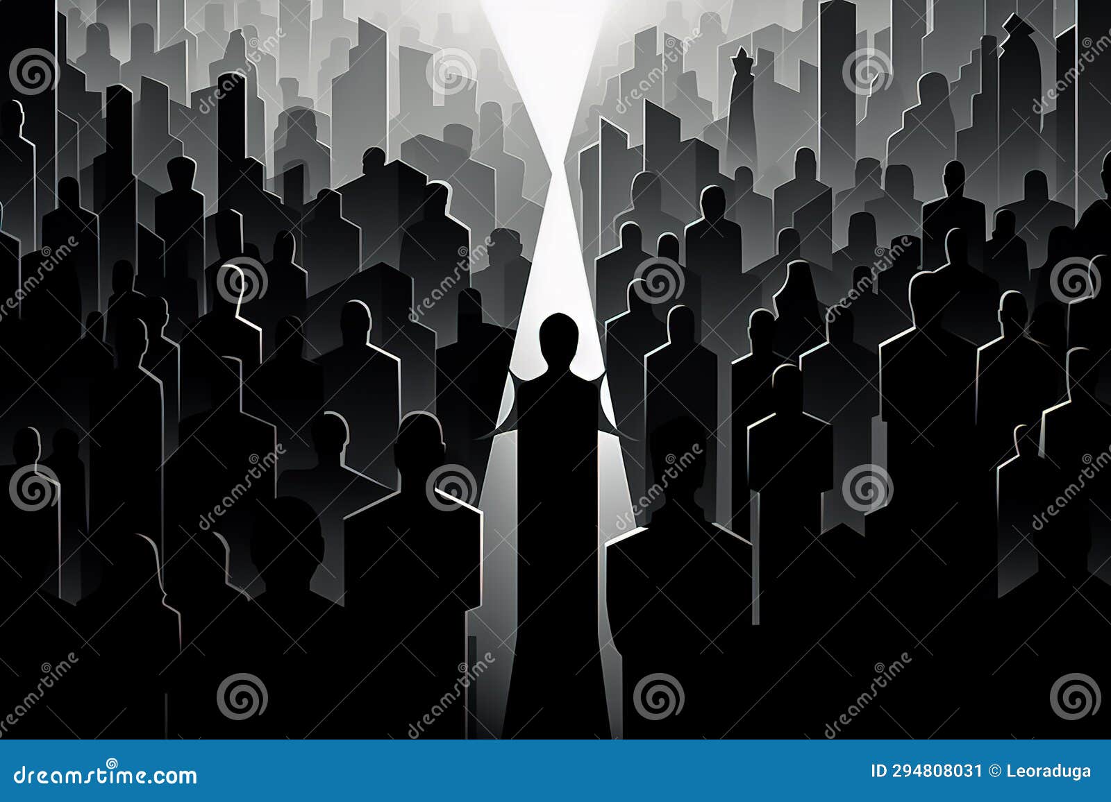 Human Rights Illustration Black and White Stock Illustration ...