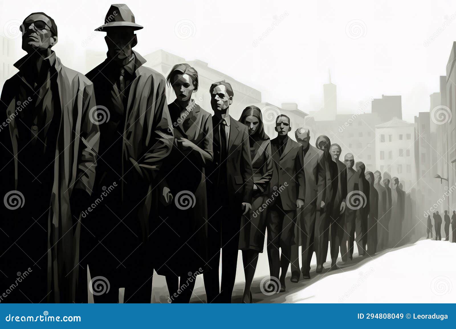 Human Rights Illustration Black and White Stock Illustration ...