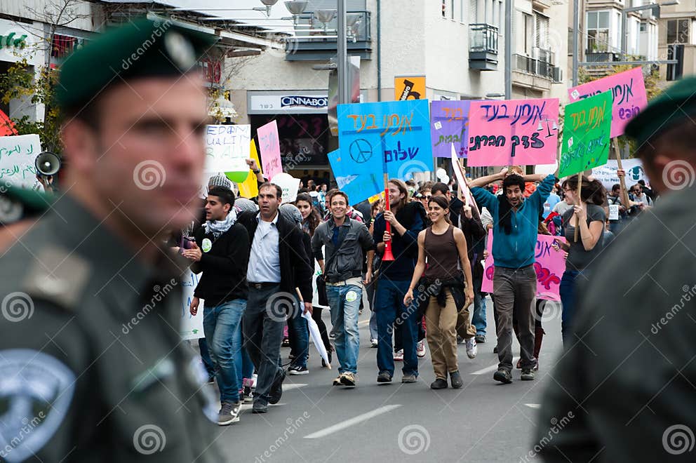 Human Rights March in Tel Aviv Editorial Photo - Image of israel, aviv ...
