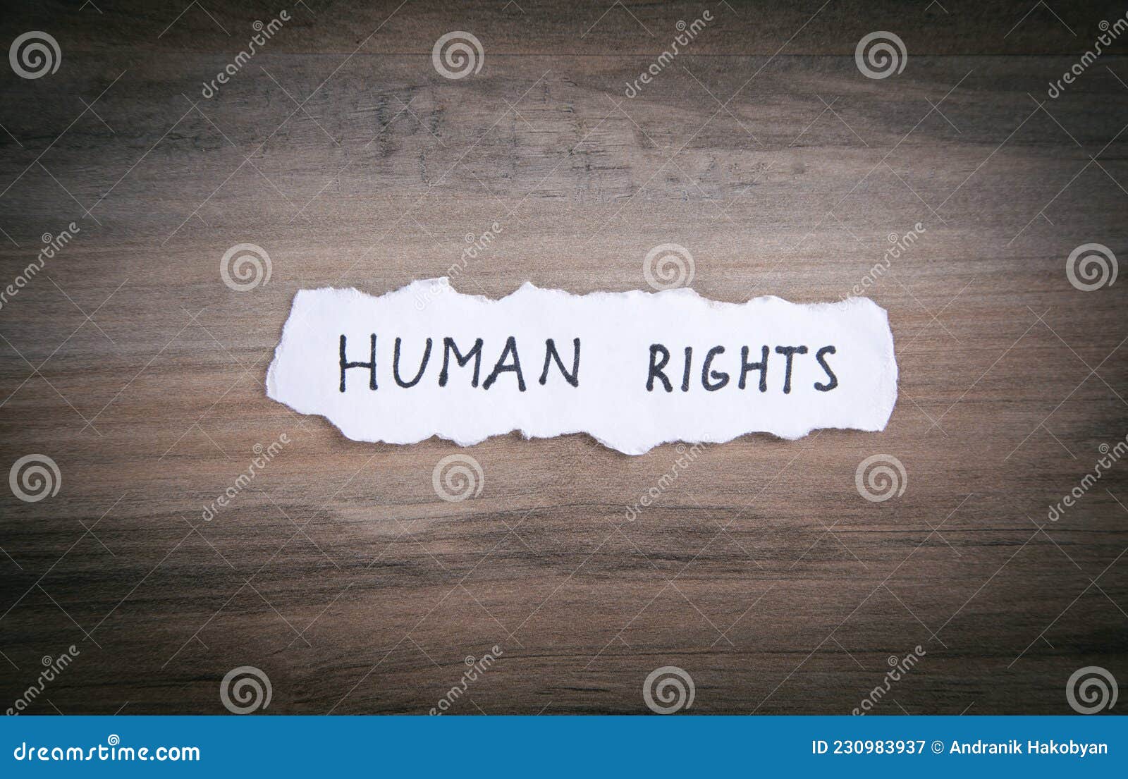 Human Rights Message on Wooden Background Stock Image - Image of help ...