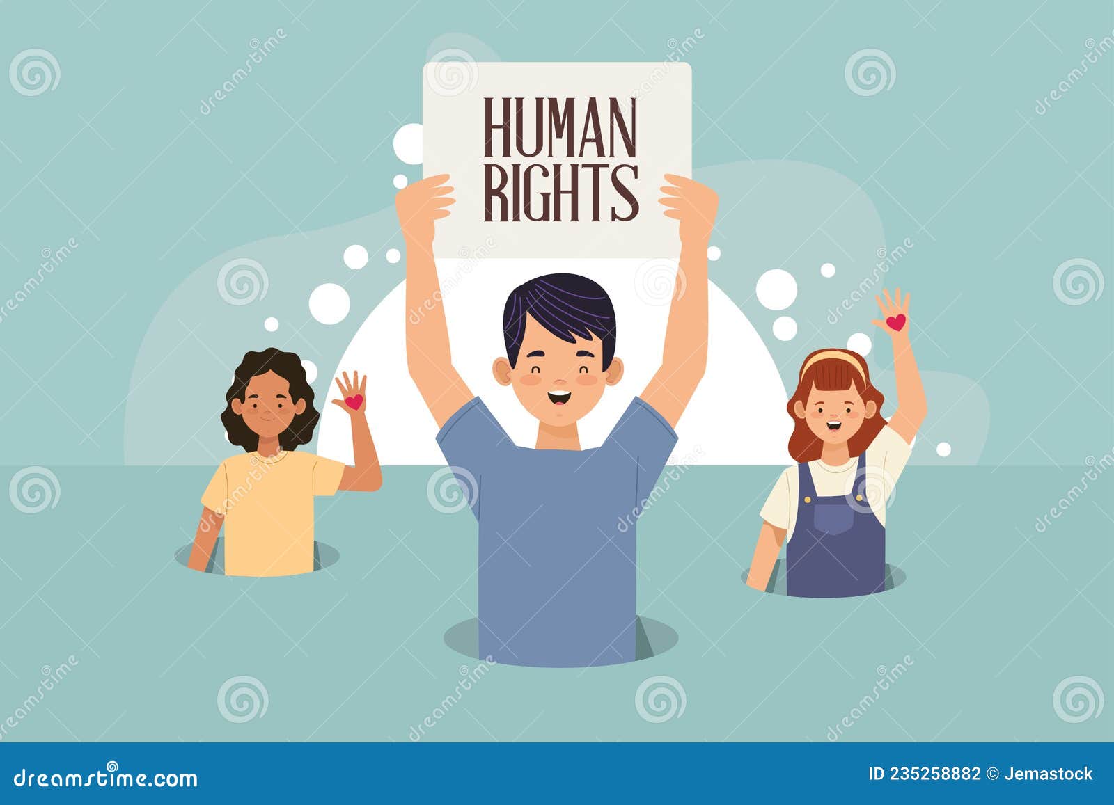 Human rights people gear stock vector. Illustration of human - 235258882