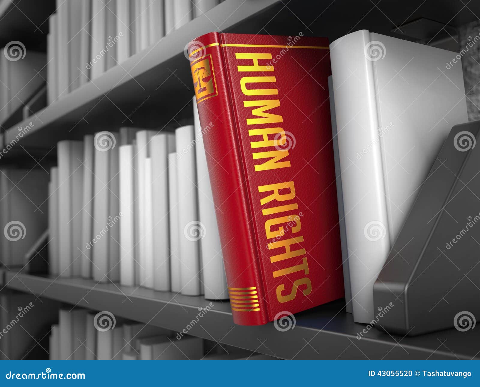 Human Rights - Title of Red Book. Stock Illustration - Illustration of ...