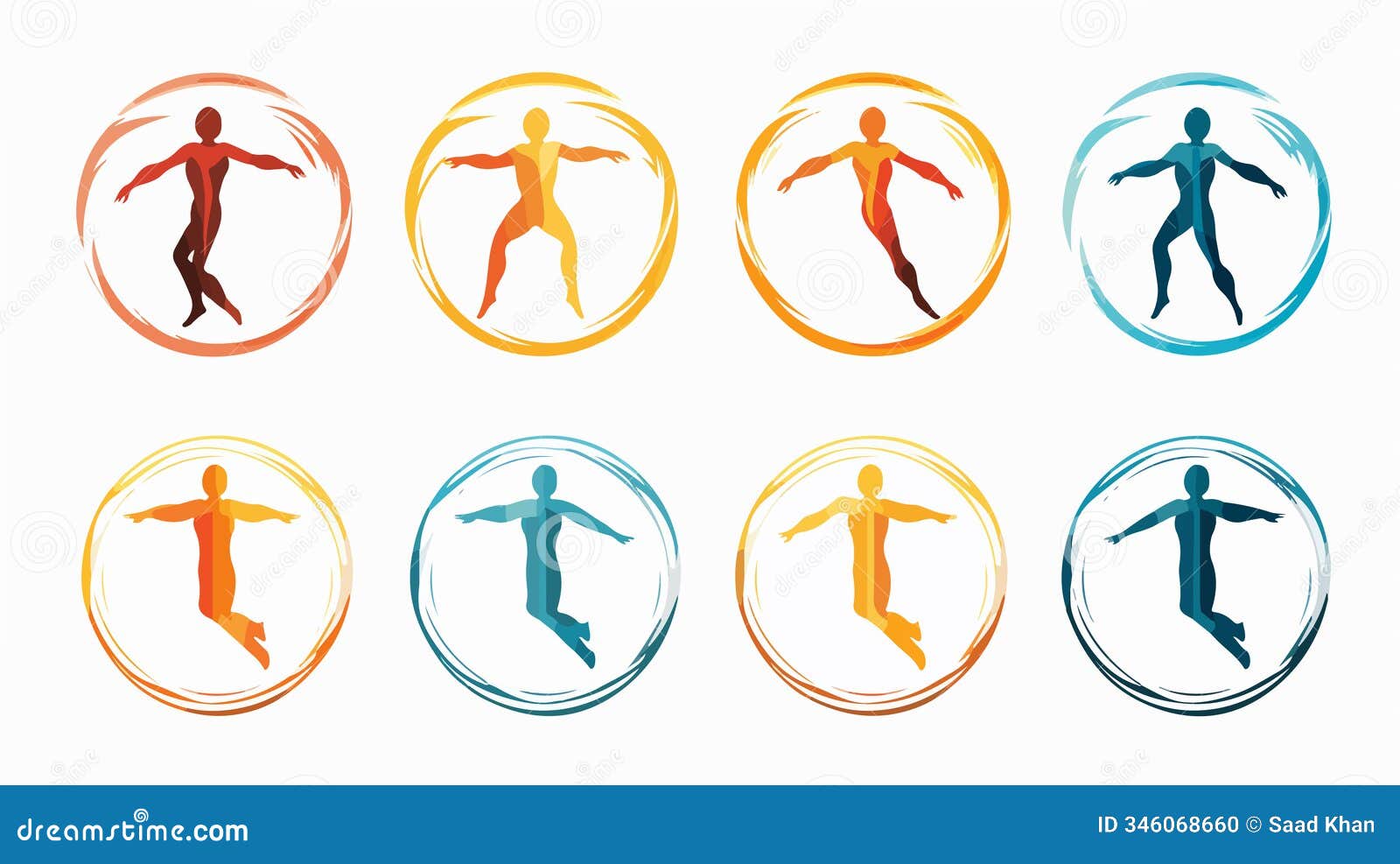 Human Ring Vector Logo Design Stock Illustration - Illustration of icon ...