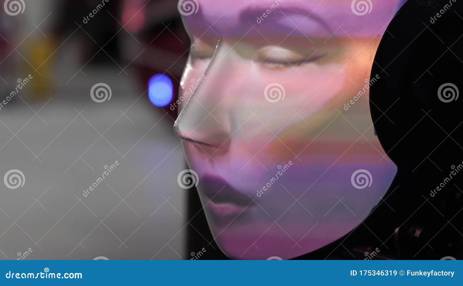 Human Robot. Robot Face Close Up. Artificial Intelligence Stock Video ...