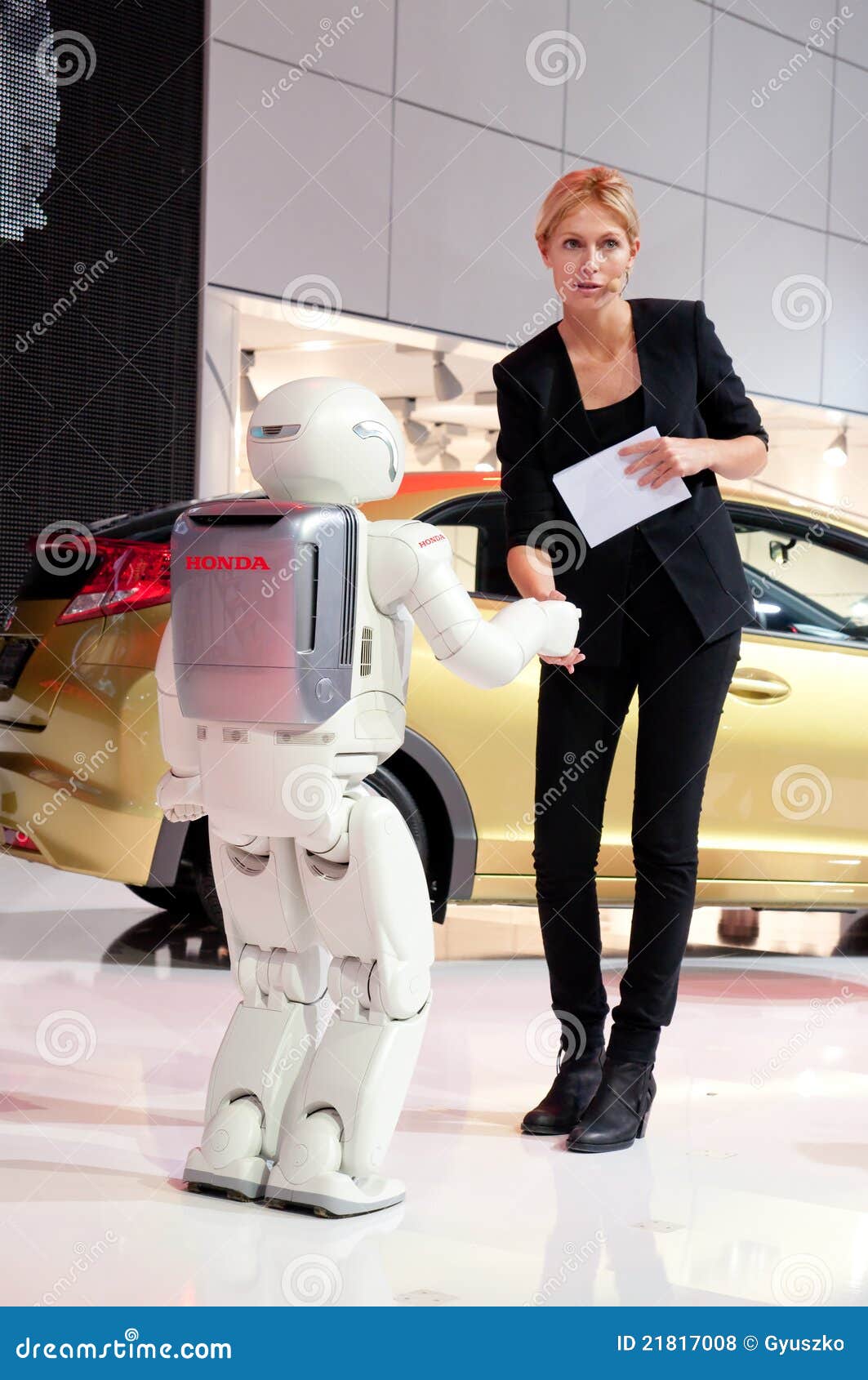 Asimo Helping An Old Lady