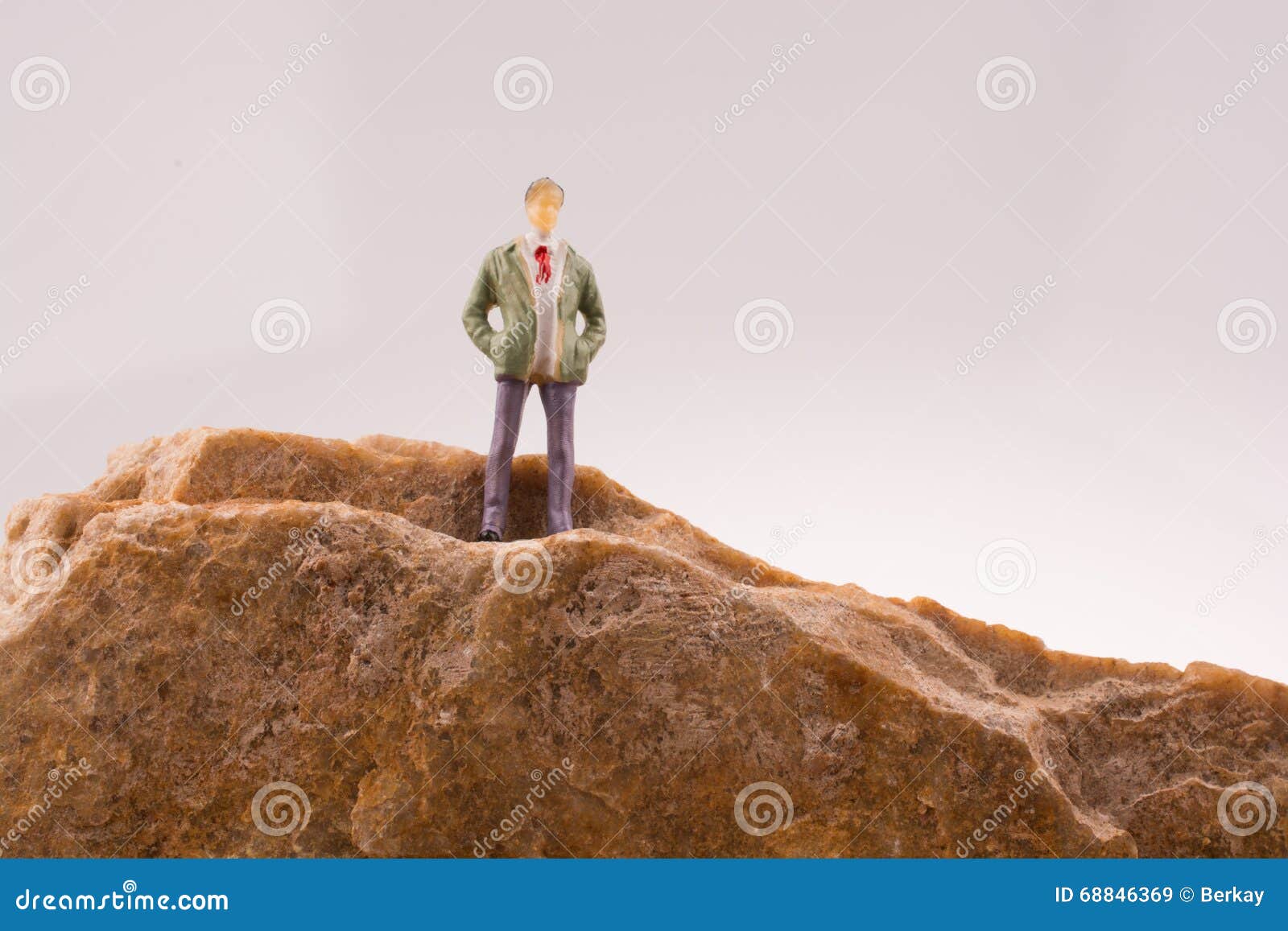 Human on a rock stock image. Image of black, mountain - 68846369
