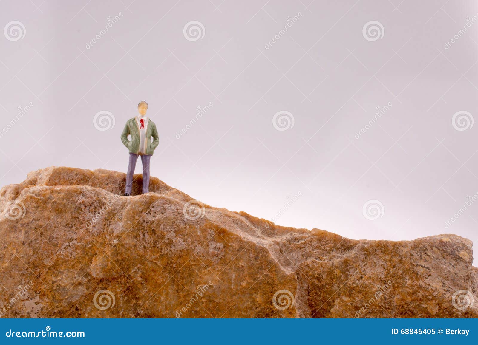 Human on a rock stock image. Image of people, person - 68846405