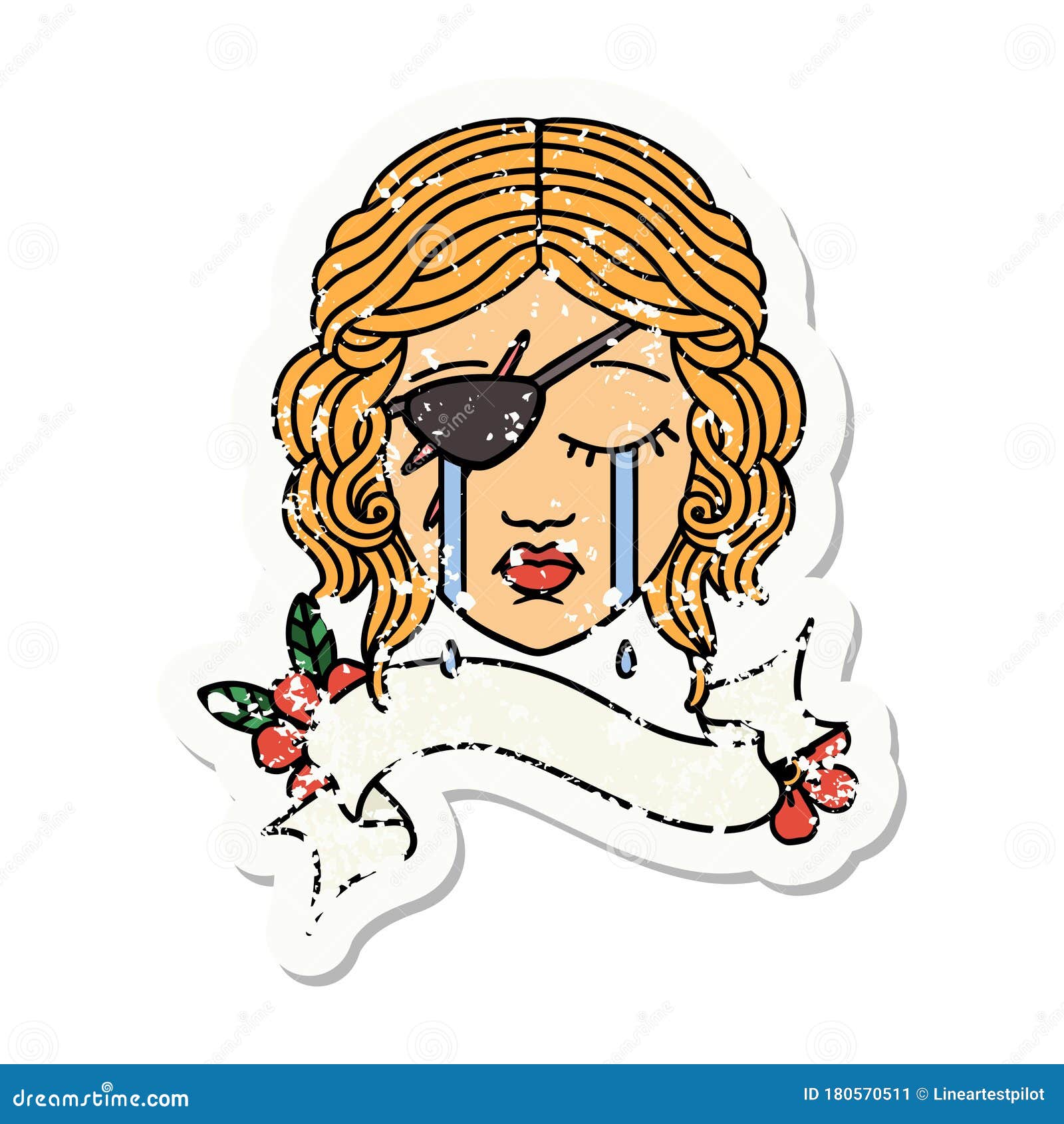 Human Rogue Character Face Grunge Sticker Stock Vector - Illustration ...