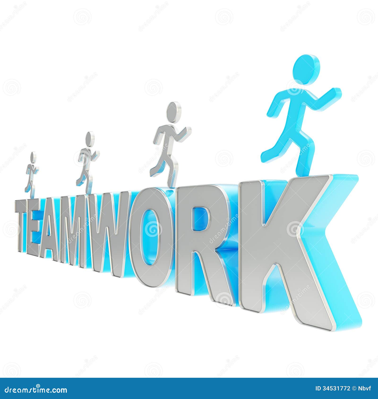Human Running Symbolic Figures Over the Word Teamwork Stock ... Human Running Symbolic Figures Over the Word Teamwork Stock ...