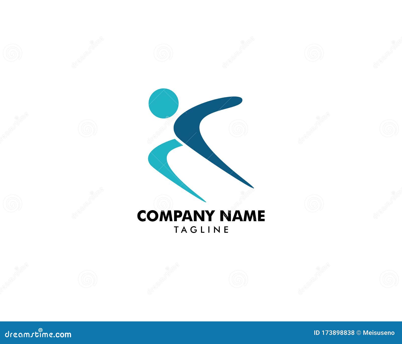 Human Running Vector Logo Character Stock Vector - Illustration of ...