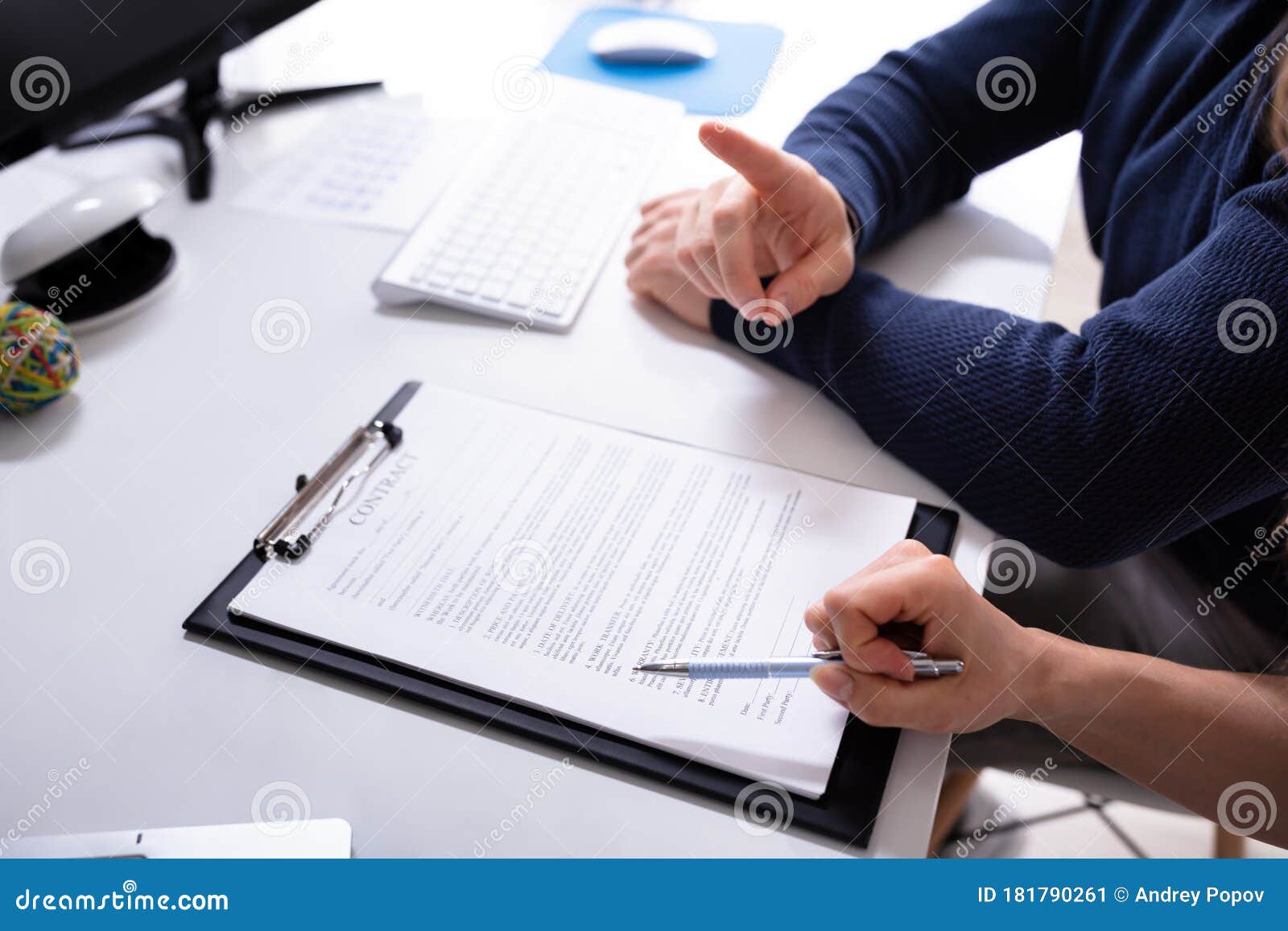 Human`s Hand with Contract Agreement Stock Image - Image of form ...