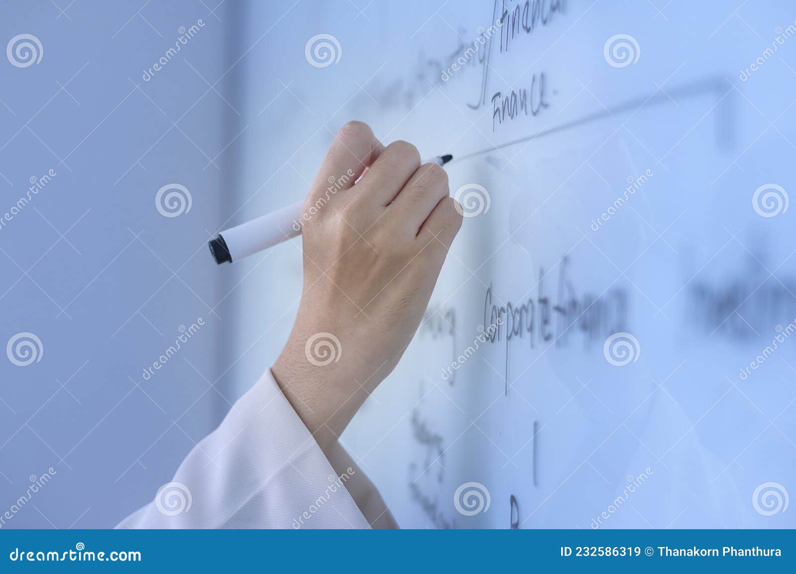 Human`s Hand Writing on White Board Stock Image - Image of handwriting ...