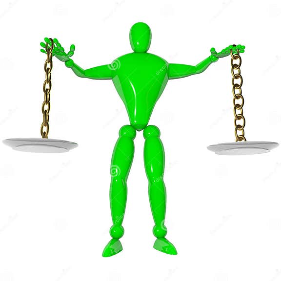Human scale balance stock illustration. Illustration of figure - 28975826