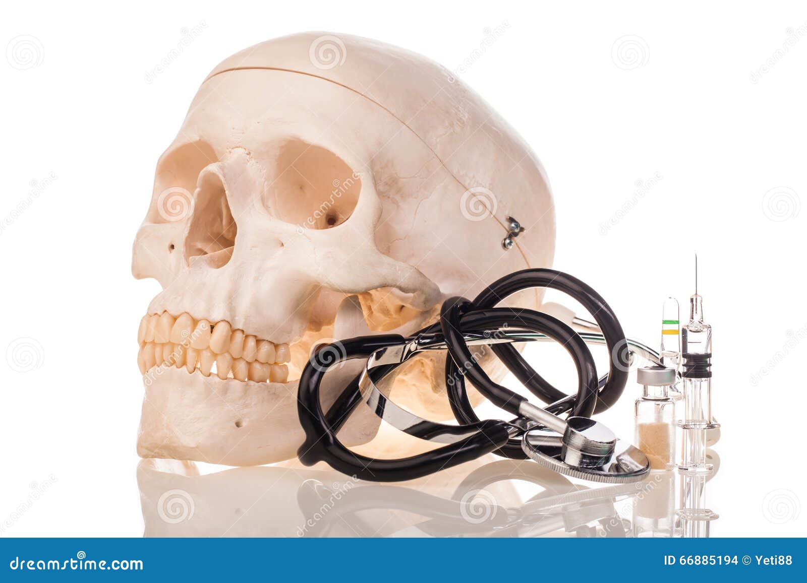 Human Scull Medicines and Drugs Stock Photo - Image of cure, money ...