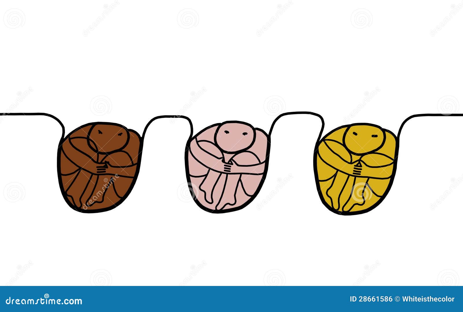Human seeds stock illustration. Illustration of race - 28661586
