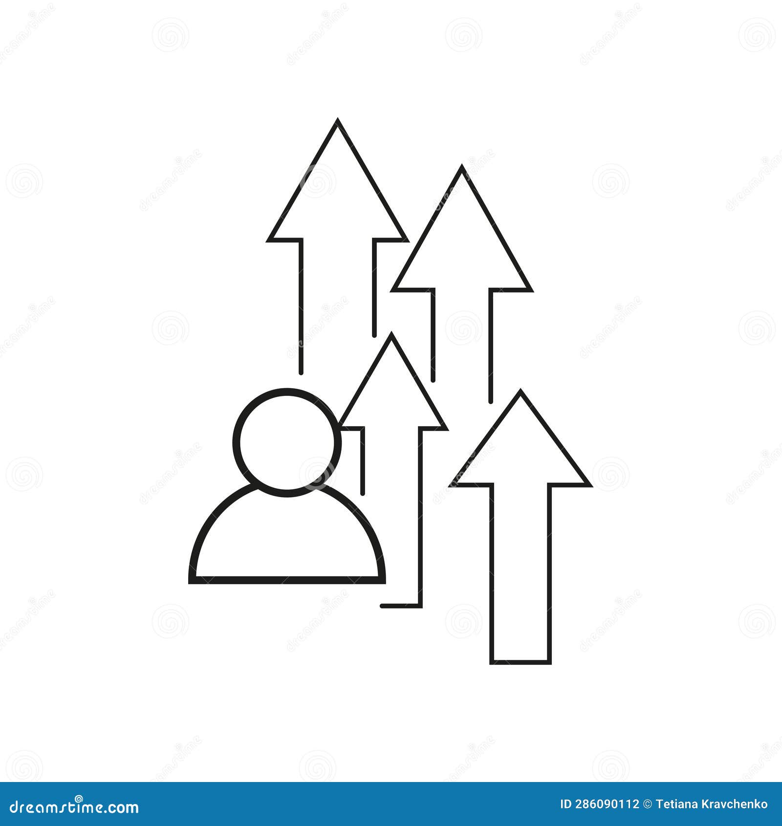 Human Self Development Icon. Eps 10 Stock Illustration - Illustration ...