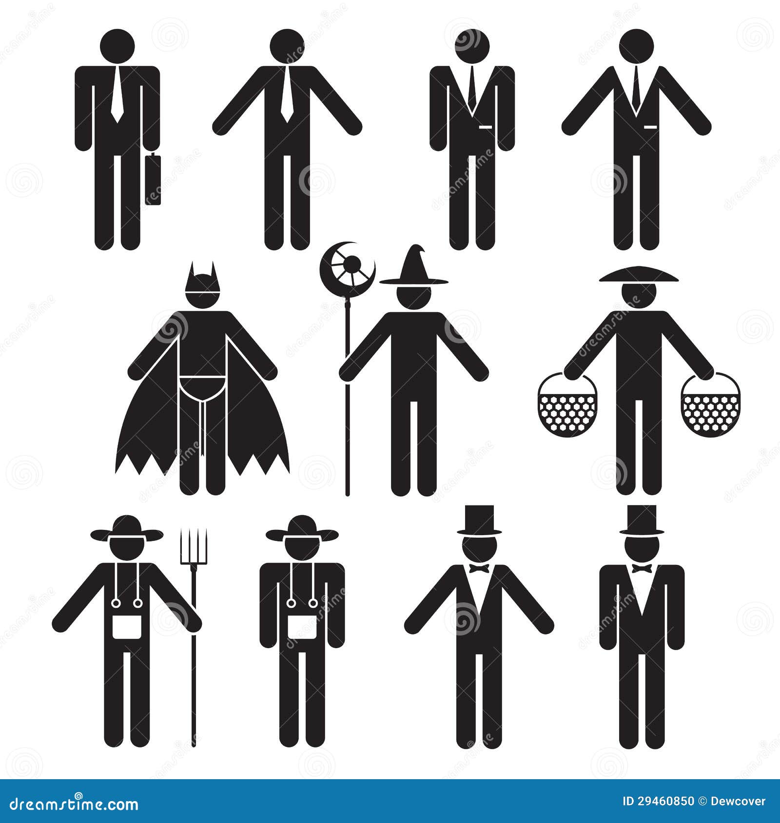 Human set stock vector. Illustration of farm, human, conjuring - 29460850