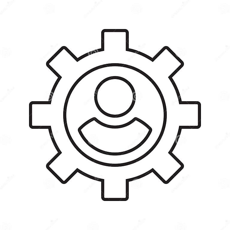 Human, Setting, Settings Line Icon. Outline Vector Stock Vector ...