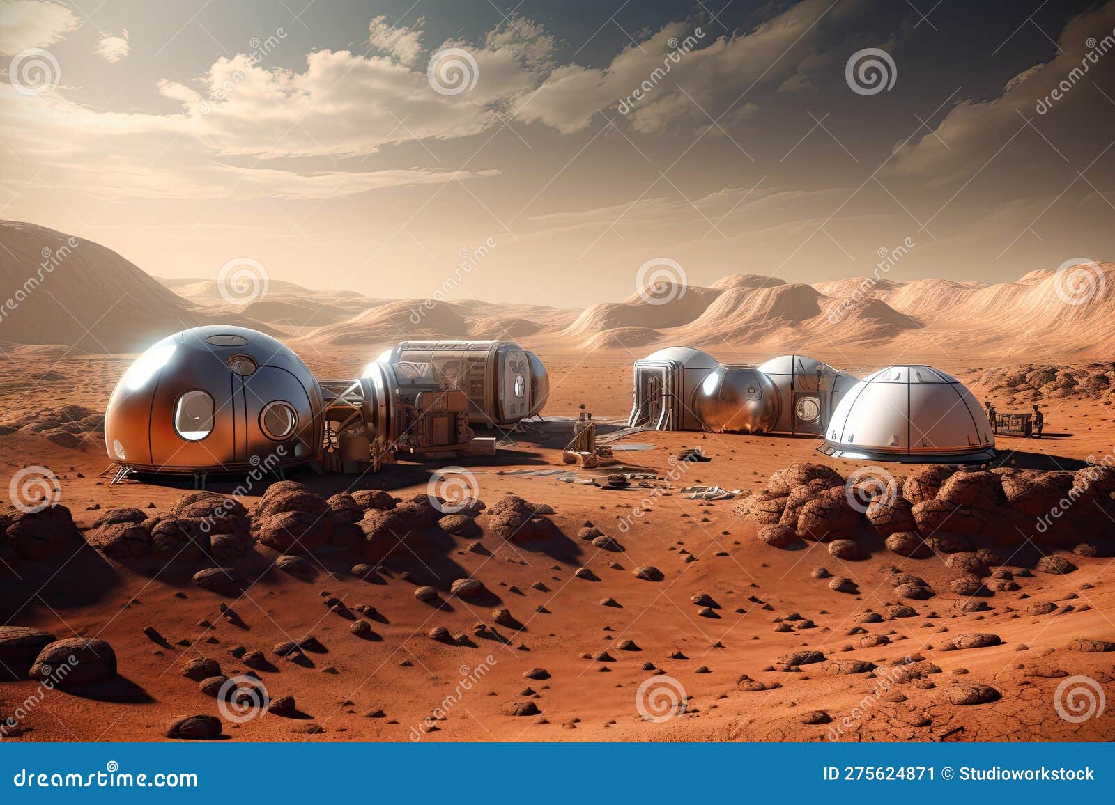 Settlement On Mars. Mankind Pushes The Frontier And Becomes Multi ...