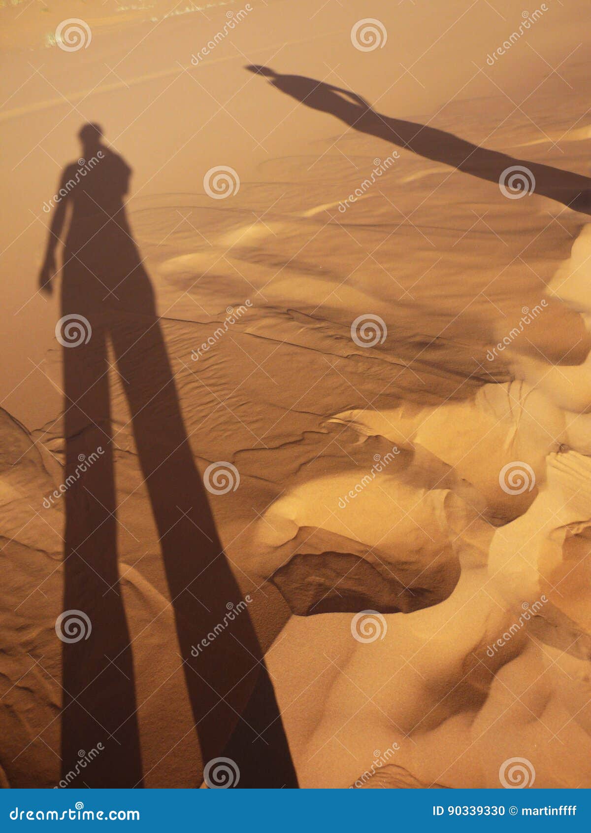 Human Shades in Desert at Merzouga Stock Photo - Image of africa ...