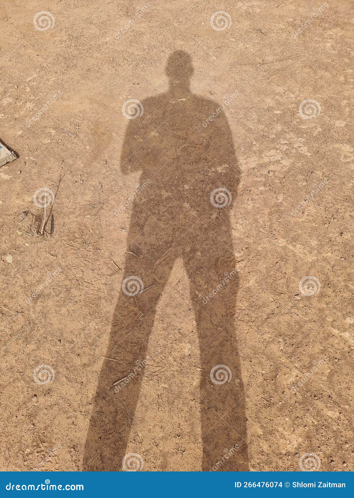 Human Shadow on the Desert Ground Stock Photo - Image of textile, human ...