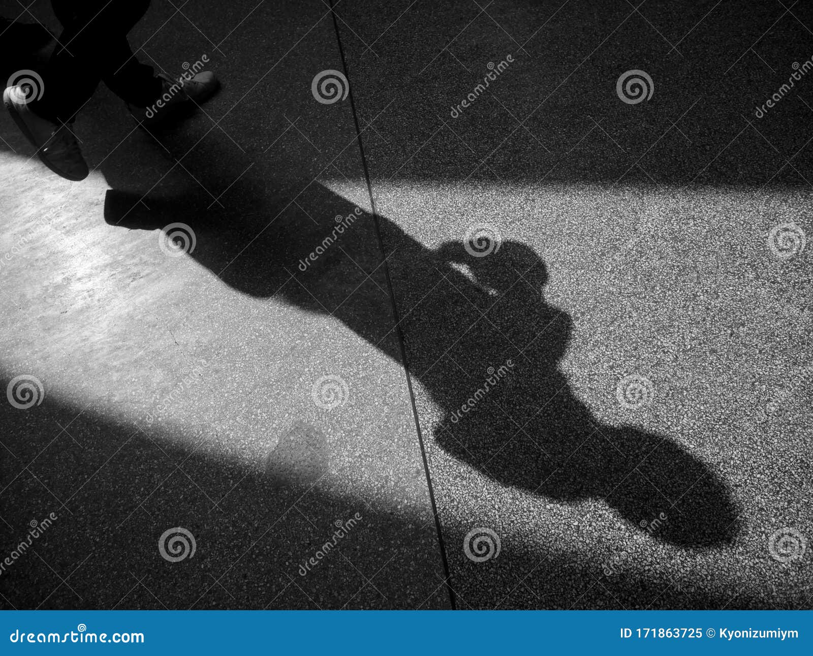 Human Shadow In The Sahara Desert Stock Photo | CartoonDealer.com #457266