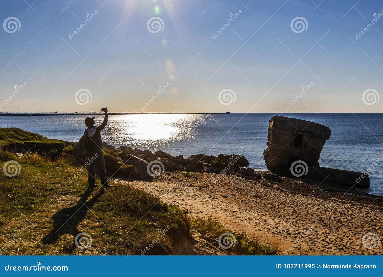 Human shadow stock image. Image of pier, island, spot - 102211995