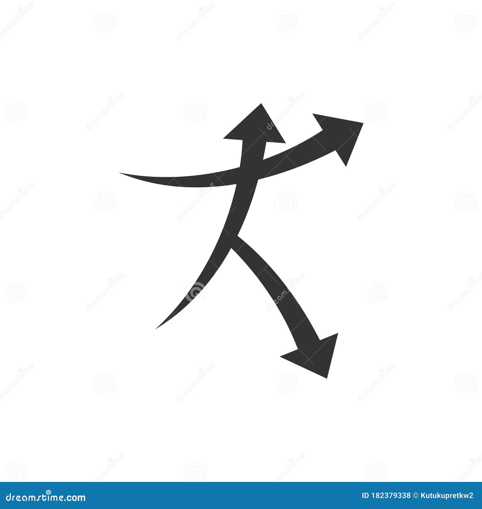 Human Shape Arrow Logo Template Illustration Design. Vector EPS 10 ...