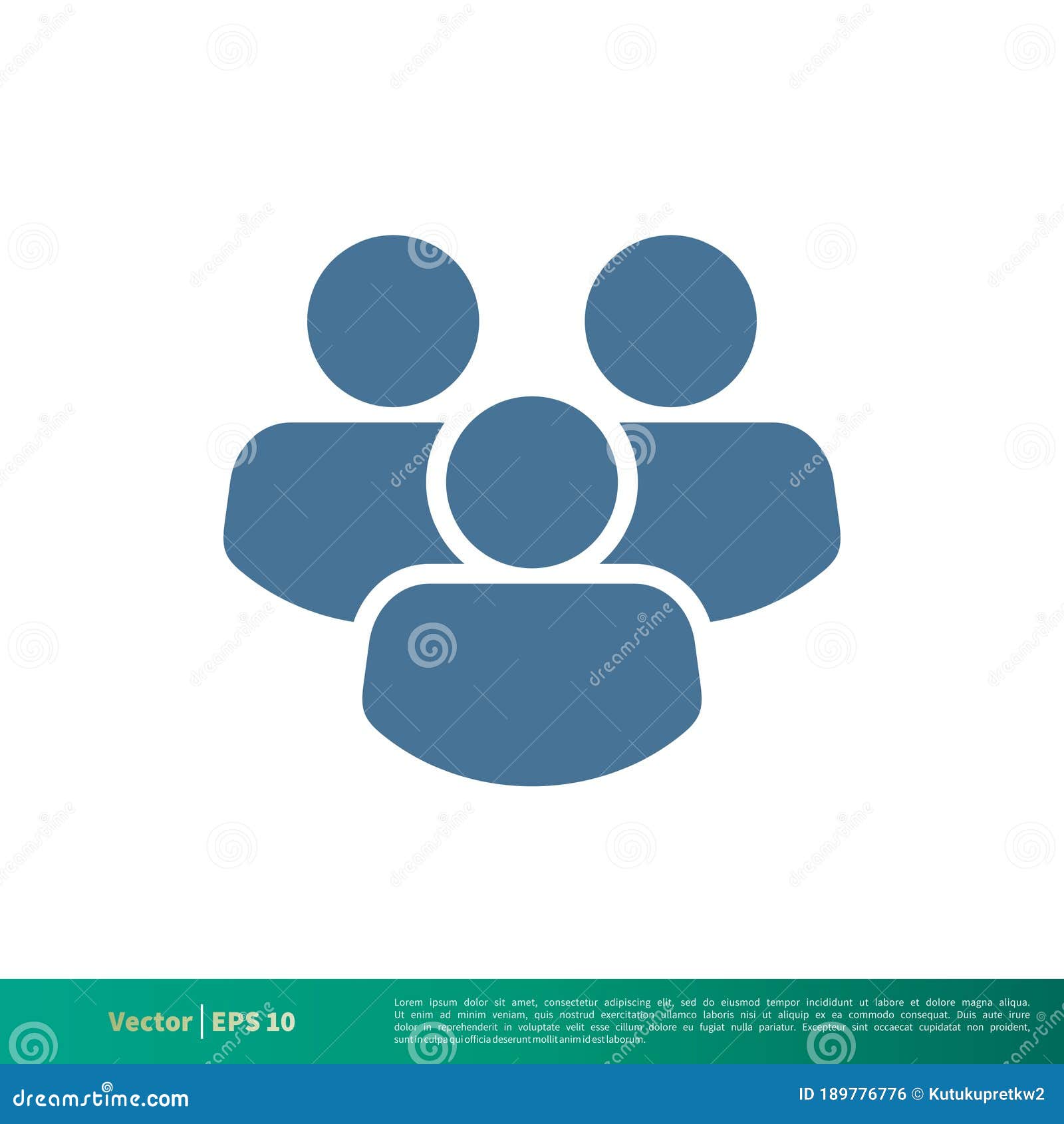 Human Shape, People, Crowd Icon Vector Logo Template Illustration ...