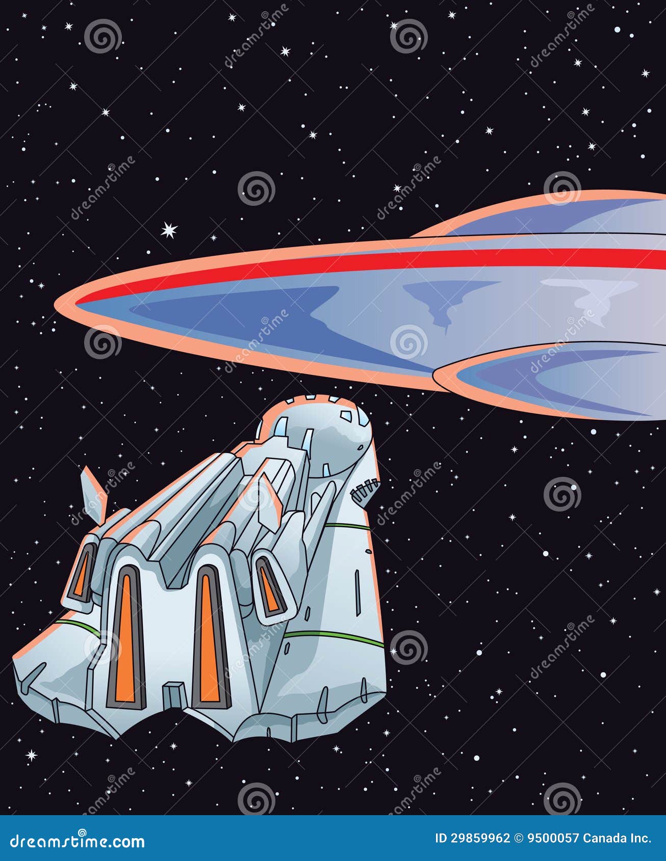 Alien encounter stock vector. Illustration of book, metal - 29859962