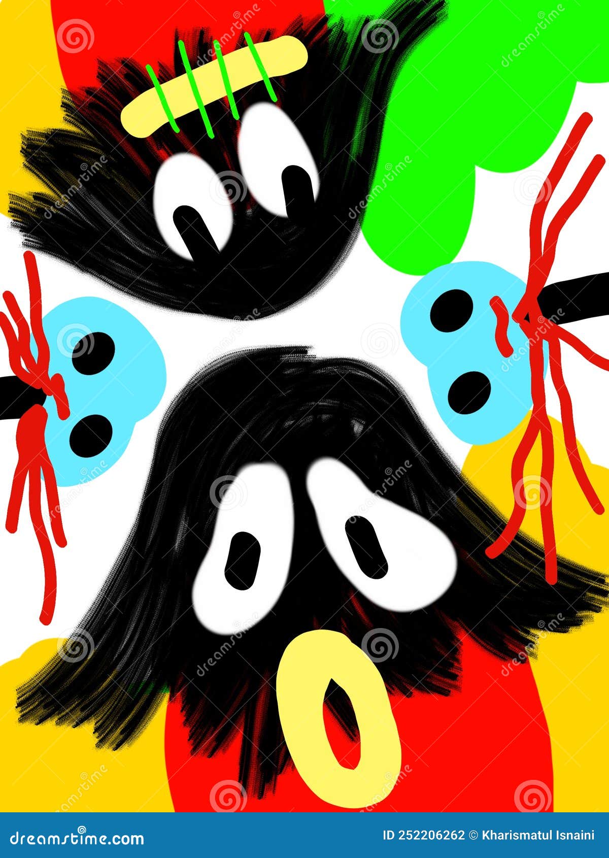 HUMAN SHOCK stock illustration. Illustration of human - 252206262