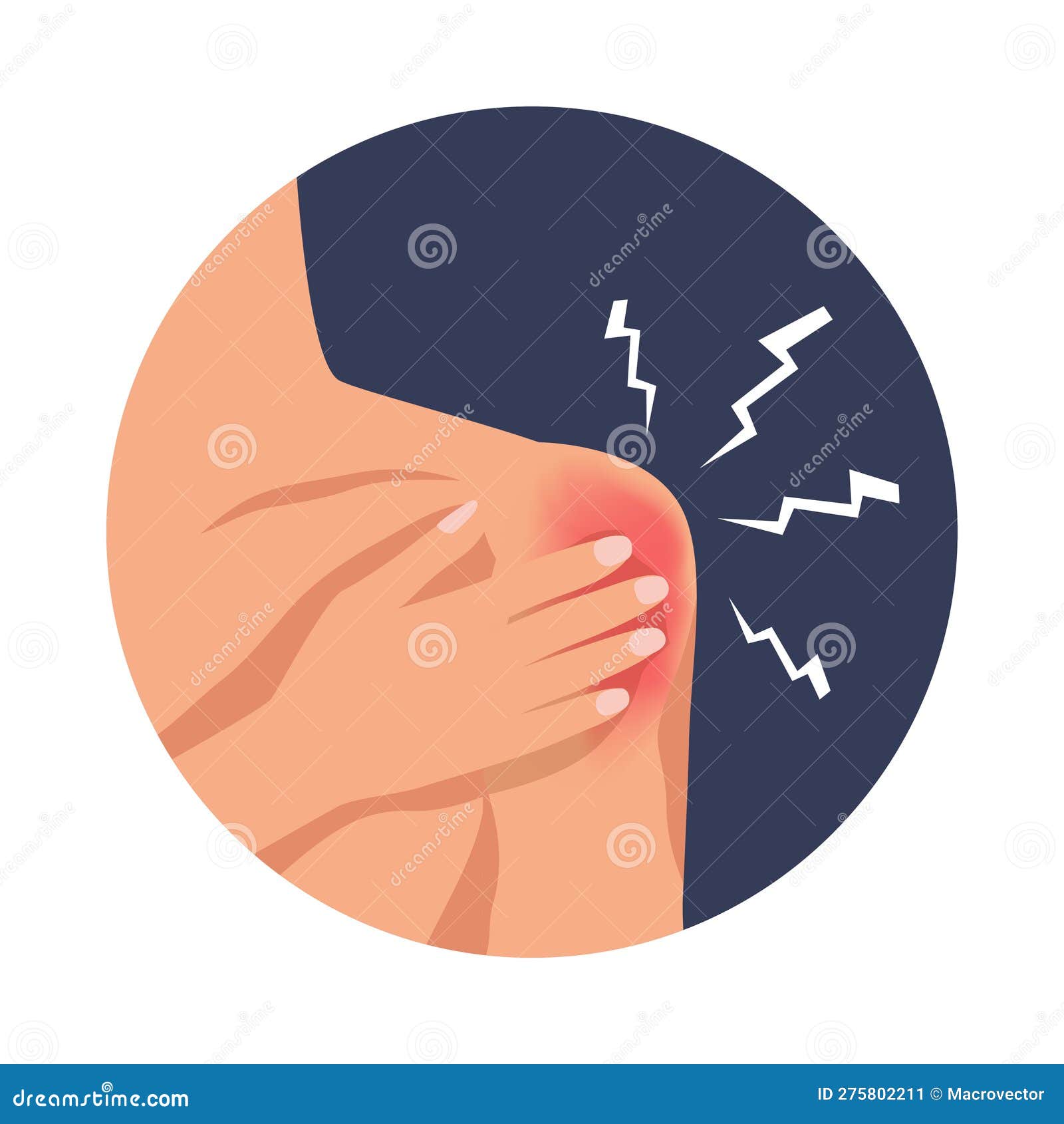 Shoulder Injury Icon stock vector. Illustration of lifestyle - 275802211