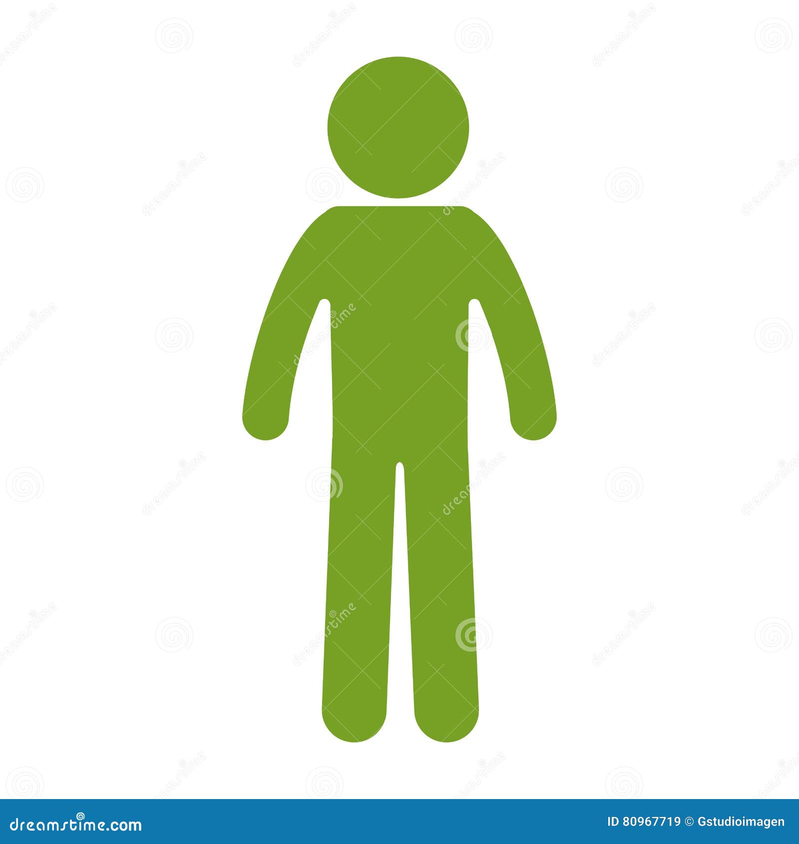 Person Symbol Green