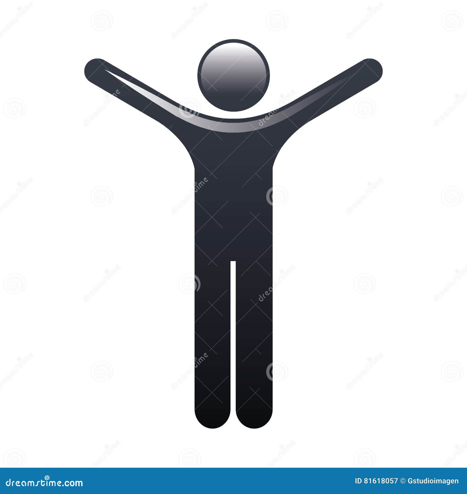 Human Silhouette Hands Up Stock Illustrations – 2,455 Human Silhouette ...