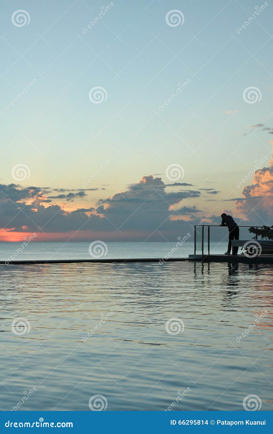 Human Silhouette Near the Pool Stock Photo - Image of dark, silhouette ...