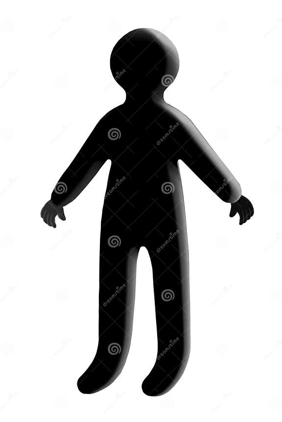 Human Silhouette/Negative stock illustration. Illustration of concept ...