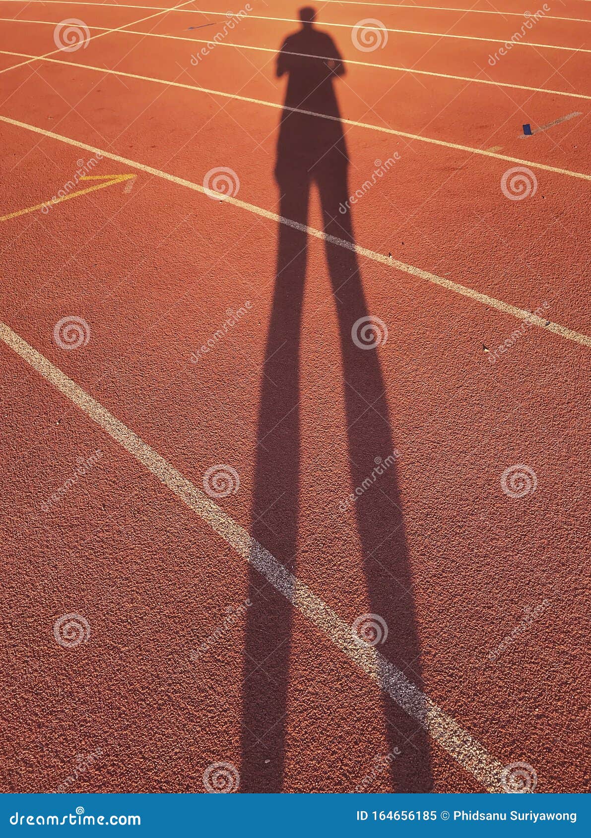 Human Silhouette on the Track. Stock Image - Image of black, abstract ...