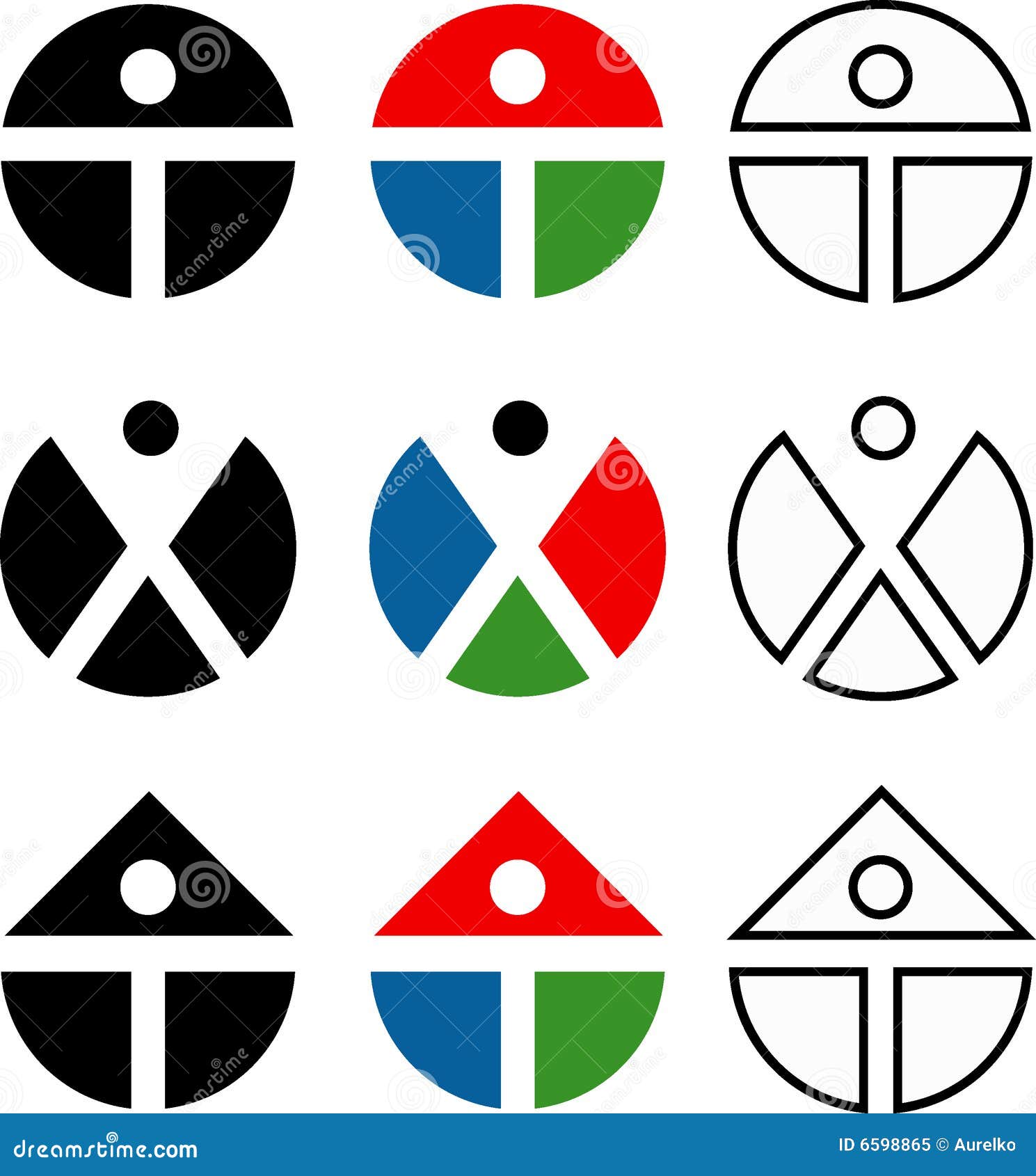 Human simple stock vector. Illustration of clip, corporate - 6598865