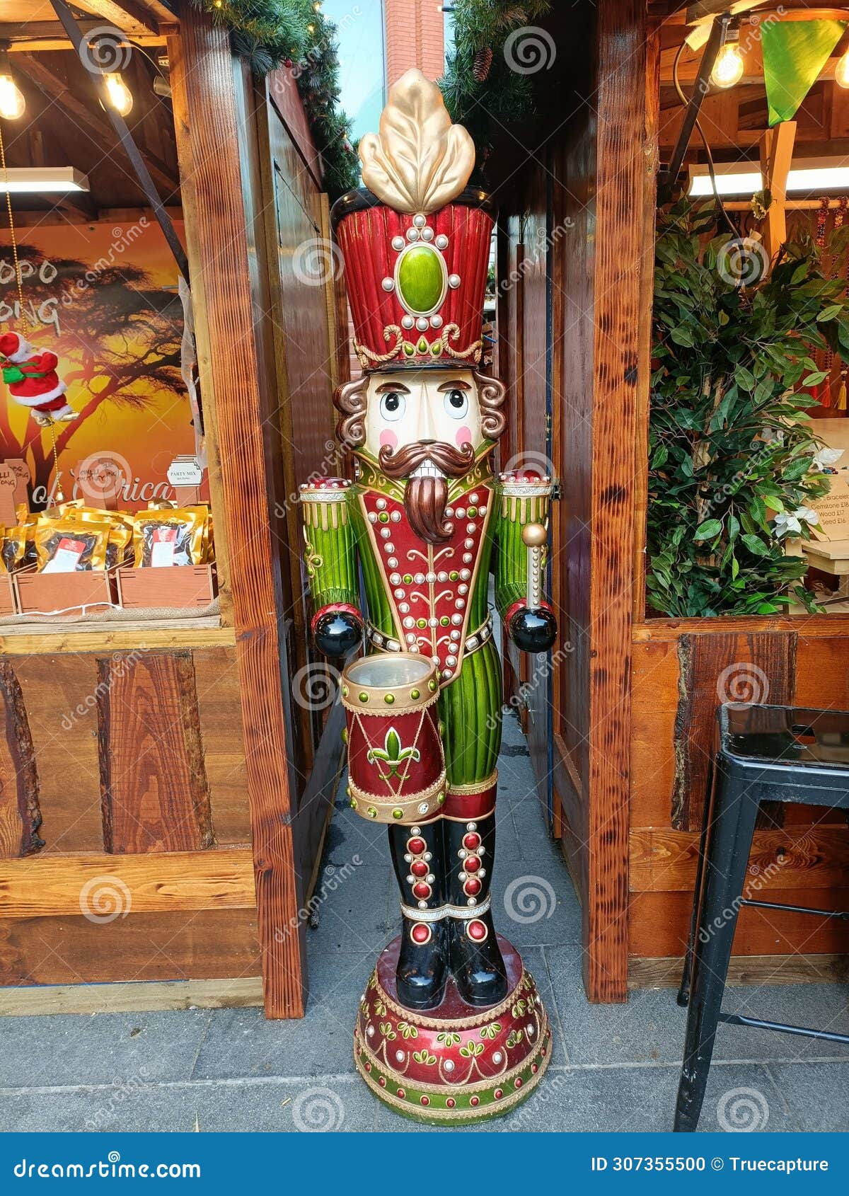 Human Sized Nutcracker Statue Christmas Market Editorial Image - Image ...