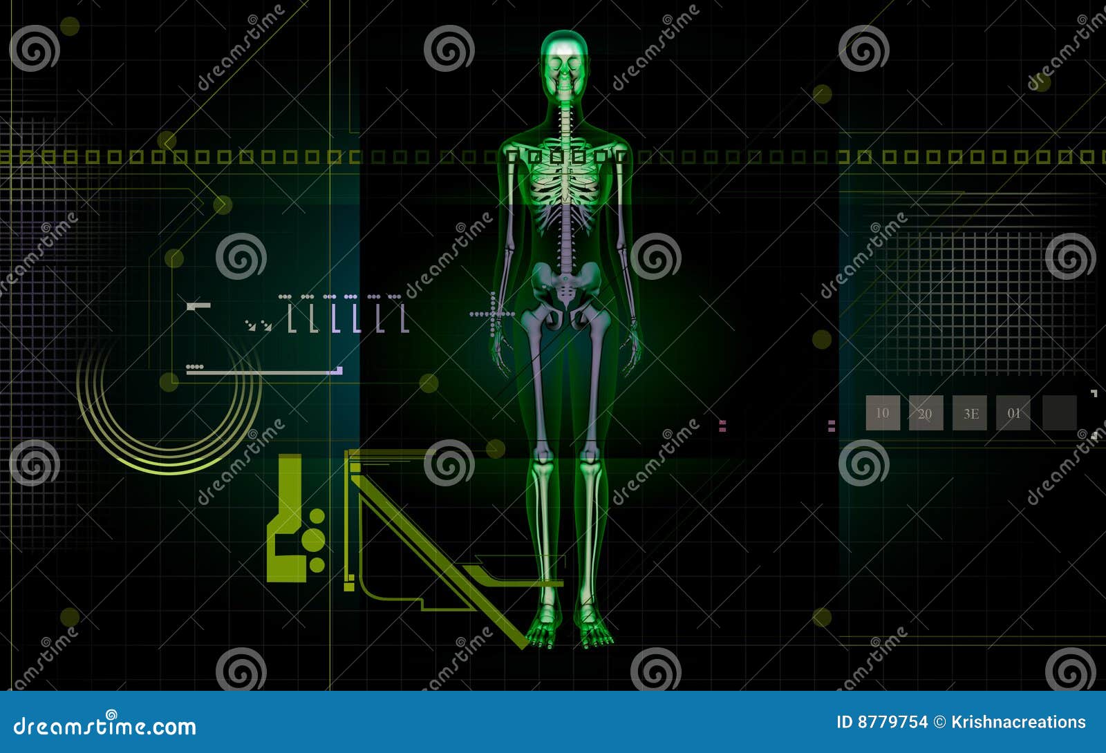Digital Skeleton Stock Illustrations – 5,925 Digital Skeleton Stock ...