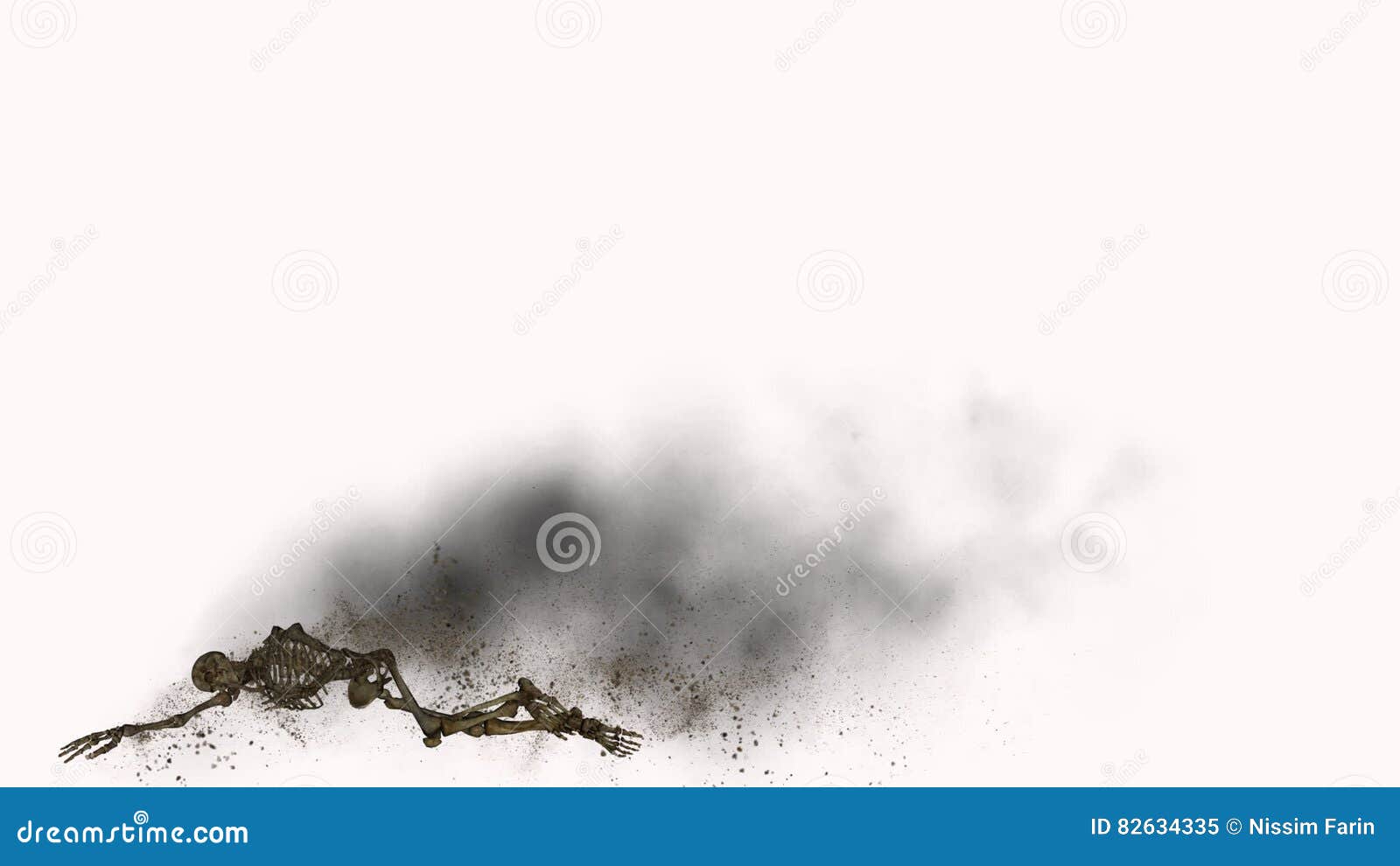 Human Skeleton Burning with Smoke in Alpha Channel Stock Video - Video ...