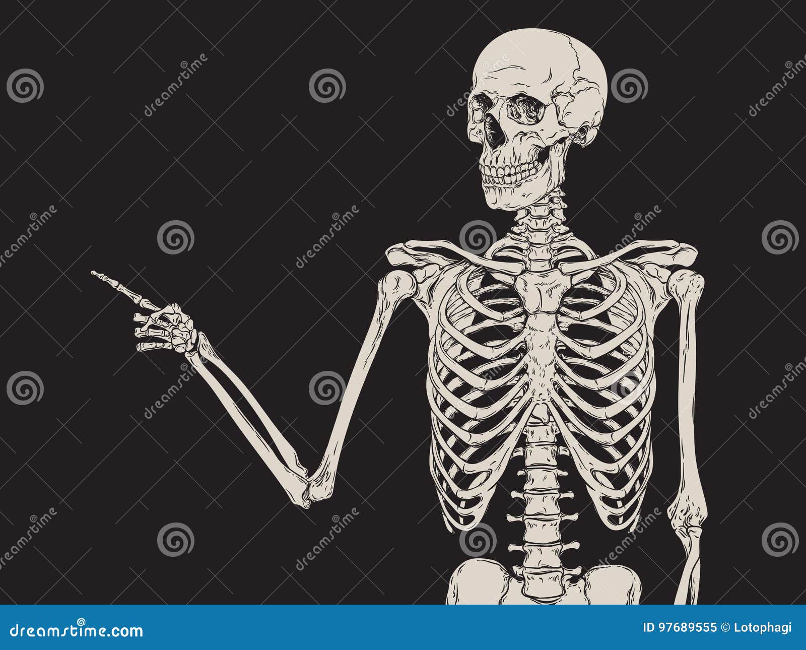 Retro Pointing Finger Bones Stock Illustrations – 7 Retro Pointing ...