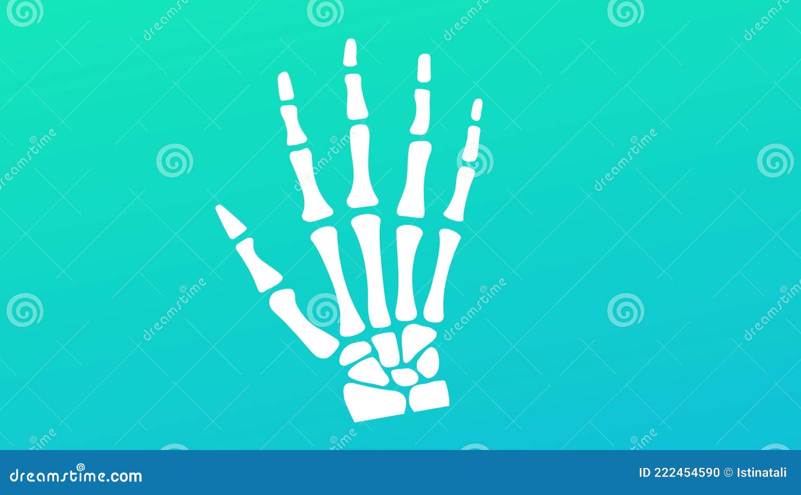 Human Skeleton Hand Waving. Medical Design Stock Footage - Video of ...