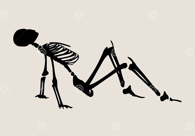 Halloween Human Skeleton Stock Vector Illustration Of Gesture 100243264