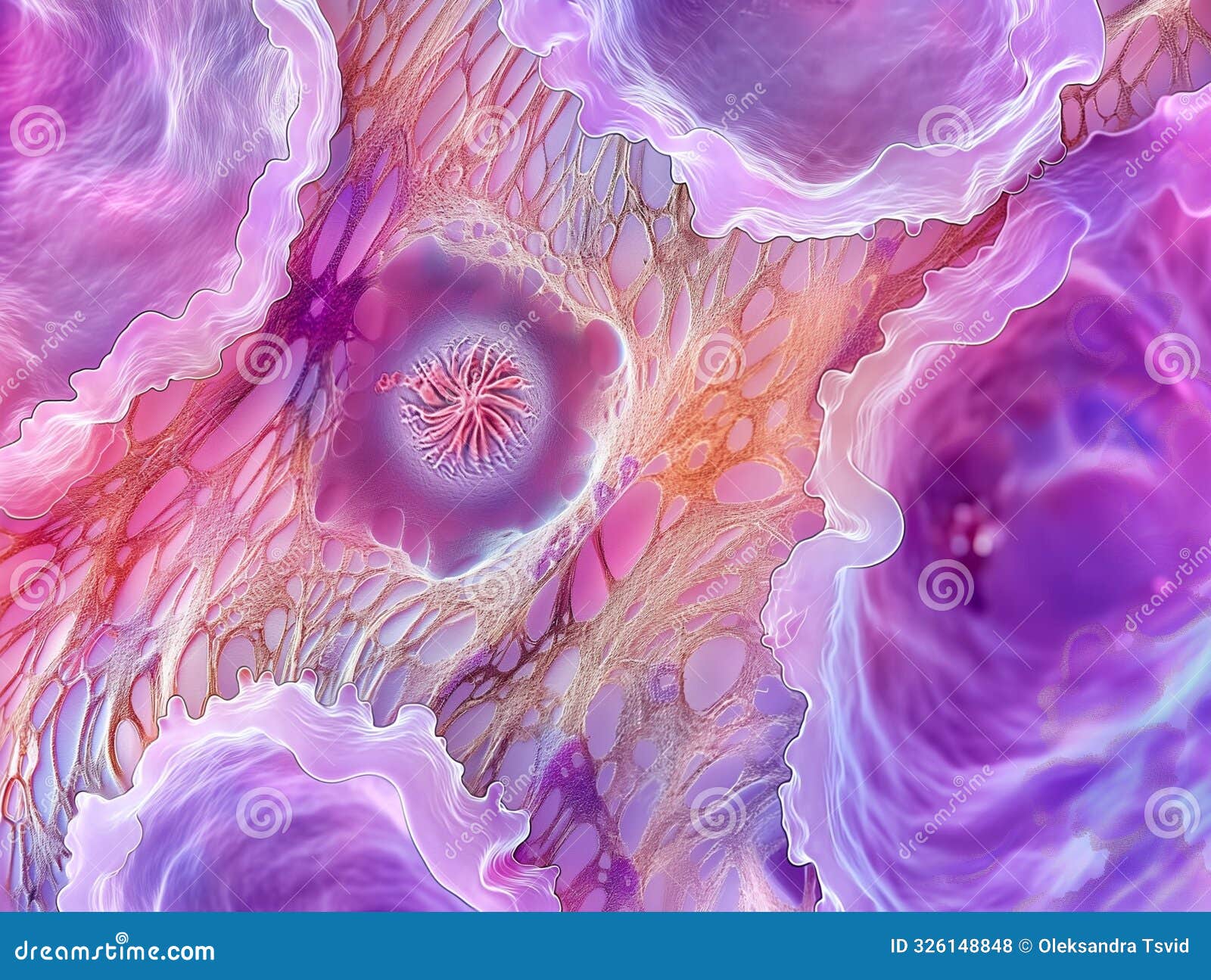 Human Skin Cells Under a Microscope Stock Photo - Image of epithelium ...