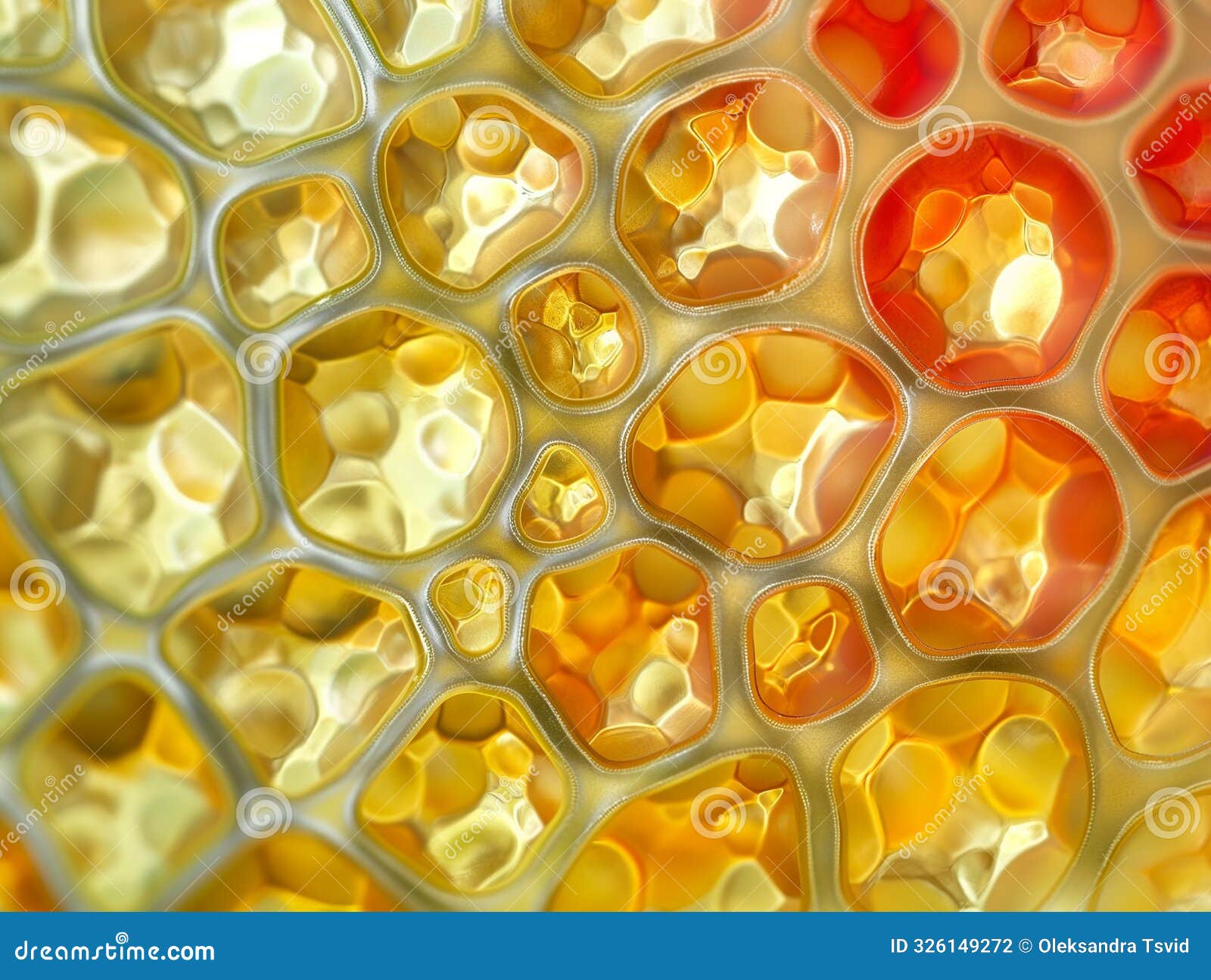 human skin under microscope