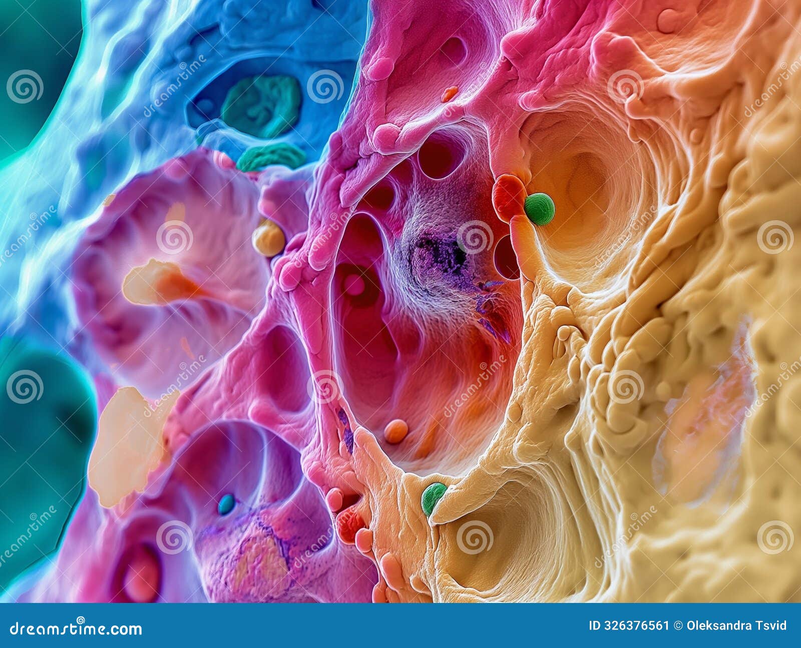 Human Skin Cells Under a Microscope Stock Image - Image of stratified ...