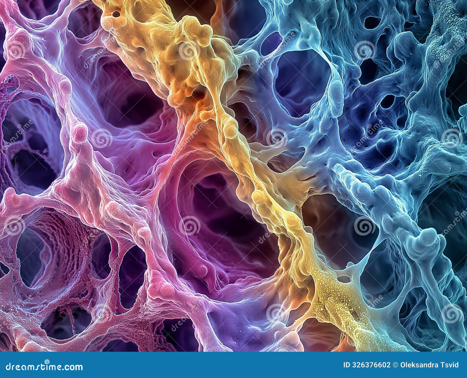 Human Skin Cells Under a Microscope Stock Photo - Image of biology ...