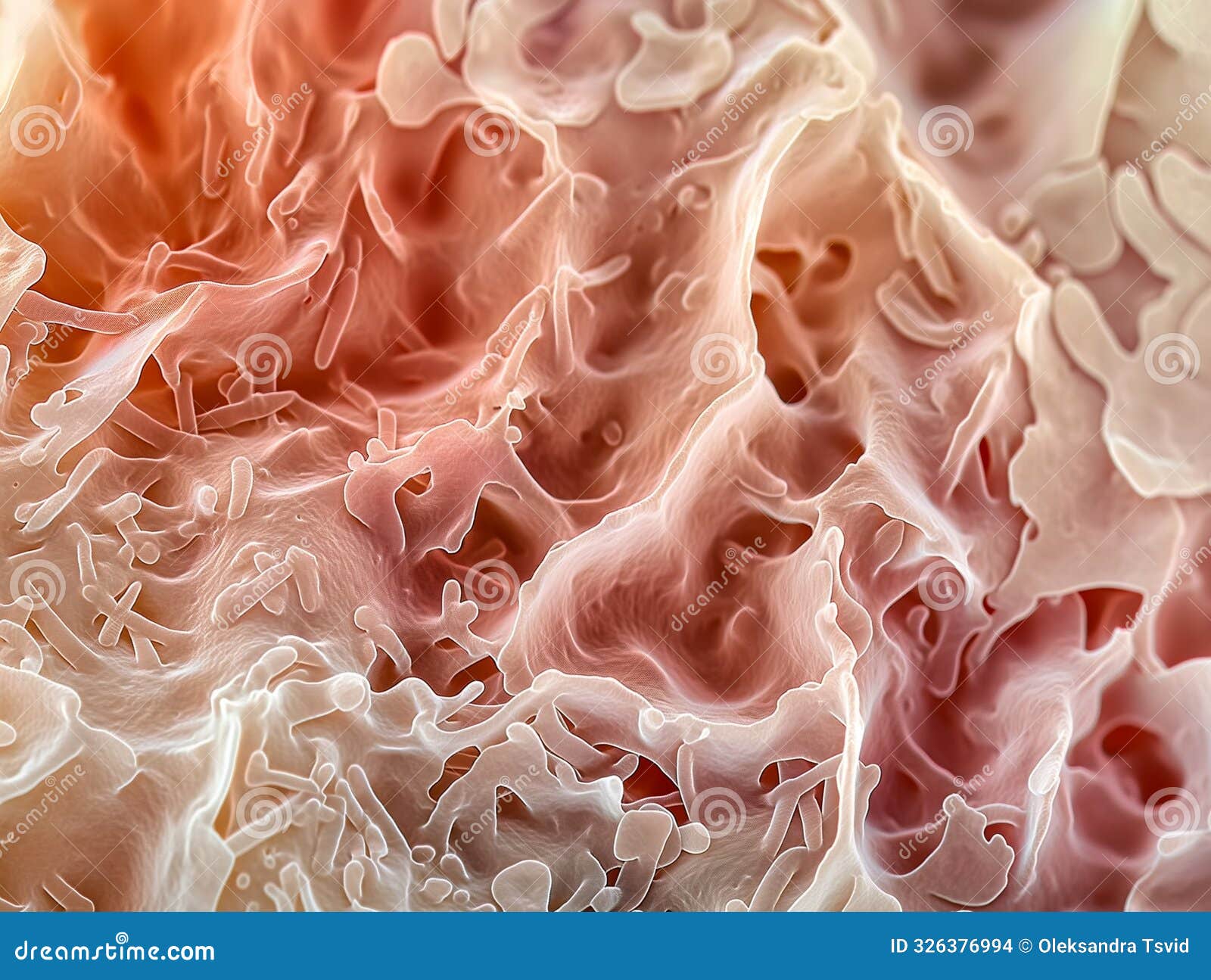 Human Skin Cells Under a Microscope Stock Photo - Image of micro, nerve ...